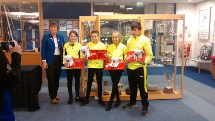 Victory for Team Carson from Dumfries at Asham Under 14’s Curling Slam